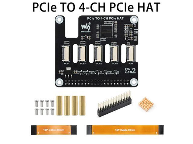 Click here for Pi 5 PCIe to 4-CH PCIe FFC HAT Board Pi5 4 Channel... prices