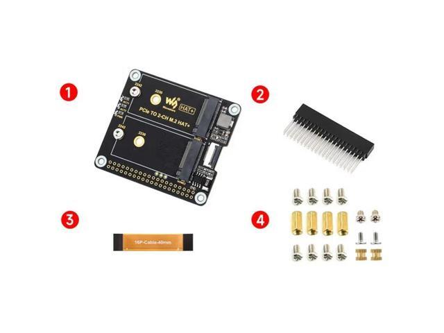 Click here for Pi 5 PCIe to M.2 NVMe Dual SSD PCIe-TO-2-CH-M.2-HA... prices