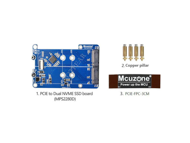 Click here for MPS2280D Pi5 PCIe to M.2 NVMe Dual SSD Adapter Boa... prices