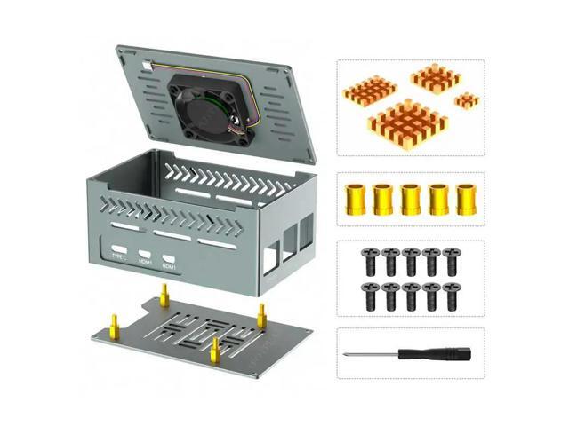 Click here for Pi 5 Aluminum l Case With Cooler PWM Fan And Pure... prices