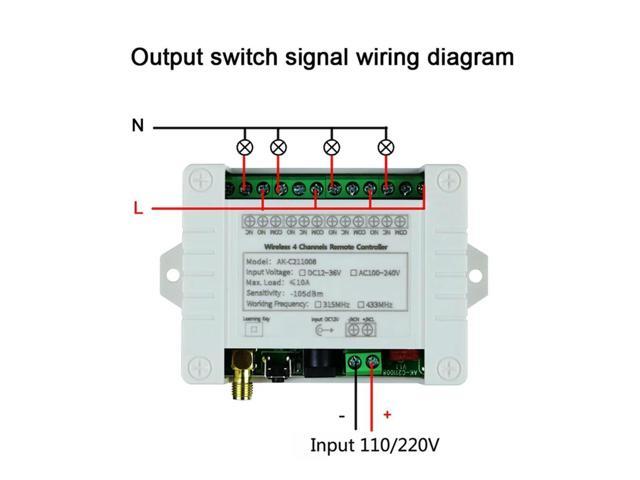 Click here for 4CH Remote Controller LED Light Switch Relay Outpu... prices