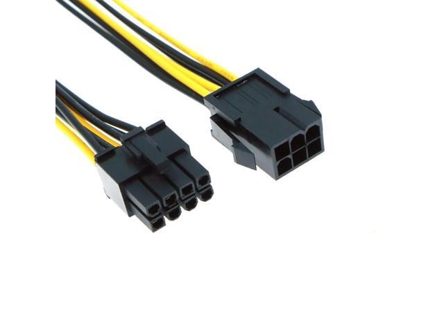 Click here for 20cm PCIe 6pin to 8pin Adapter  PCI-e 6-pin Male t... prices
