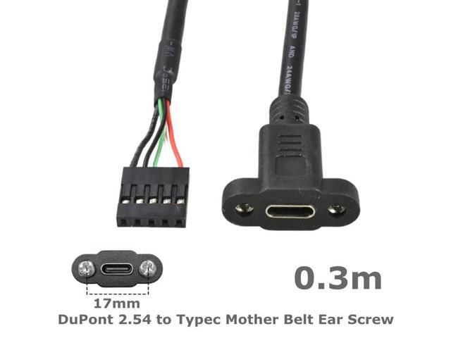 Click here for 30cm DuPont 2.54 5pin to Type-C Female Ribbon Scre... prices