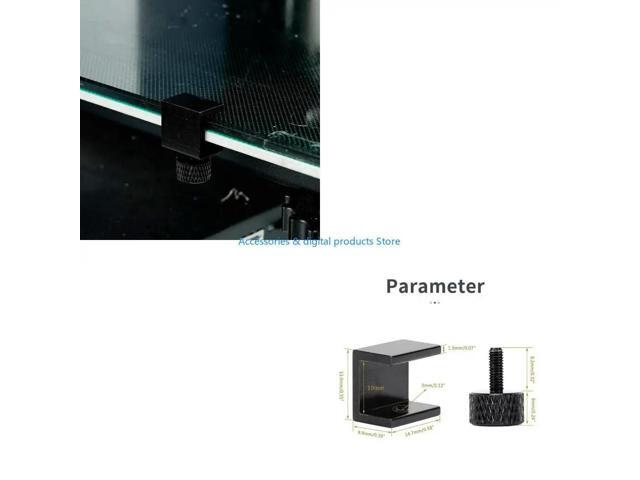 Click here for Pritner Parts 4pcs Glass Heatbed Clip Clamp Heated... prices