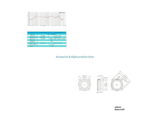 Click here for Speaker 4Ohm 20W Full FrequencyBand Loudspeaker Sp... prices