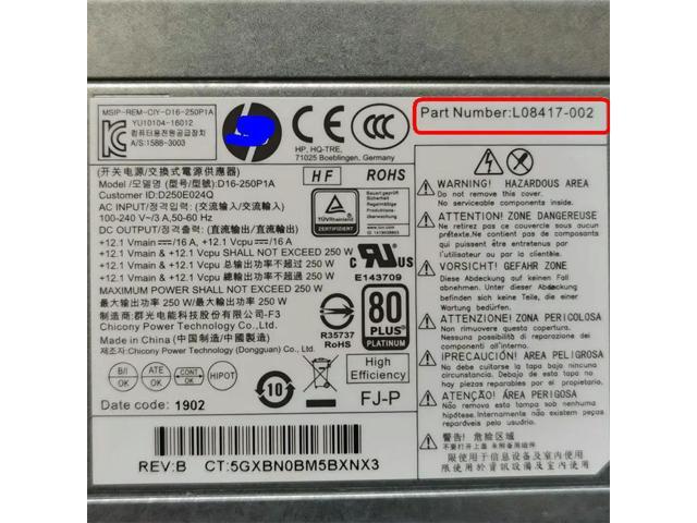 Click here for L08417-002 Power Supply For ProDesk 400 600 800 G3... prices