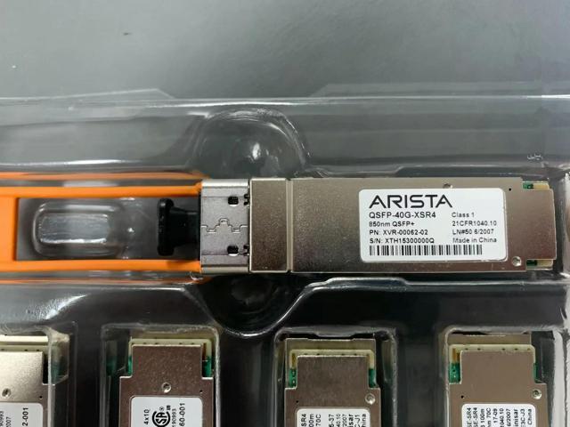 Click here for ARISTA Fiber Switch 40GB 850nm QSFP+ QSFP-40G-XSR4... prices