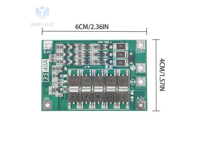 Click here for BMS 3S 12V 40A Lithium Protection Board PCB Charge... prices
