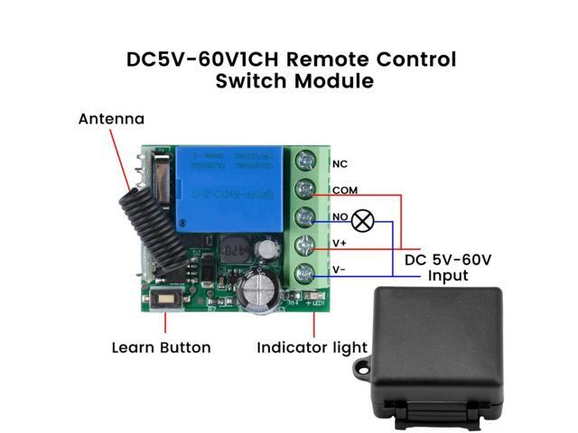 Click here for 433Mhz Remote Control Switch DC5V9V12V24V60V Singl... prices
