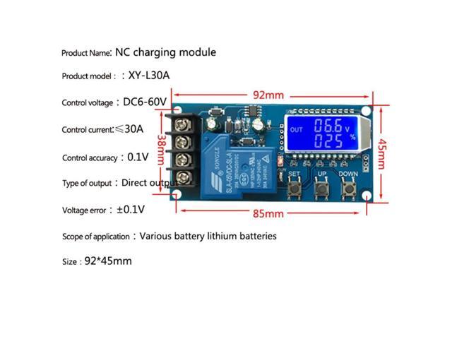 Click here for DC 6V~60V 30A Lithium Charge Controller Module Aut... prices