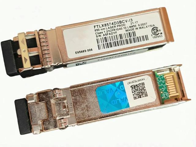Click here for 850NM 10GB SFP INTE-L FTLX8574D3BCV-I3 E10GSFPRG1P... prices