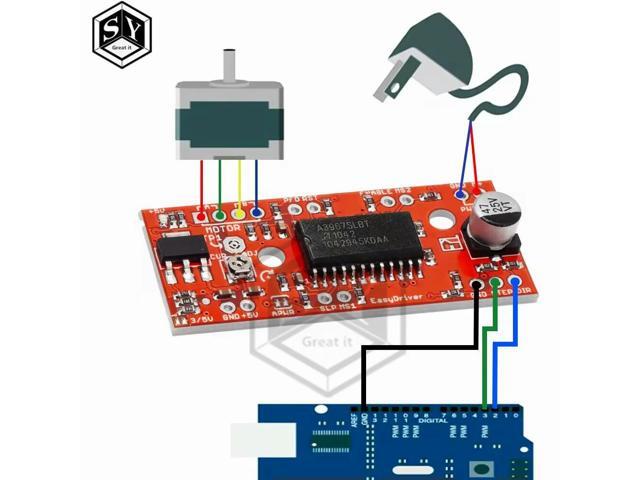 Click here for 1PCS A3967 EasyDriver Stepper Motor Driver V44 for... prices