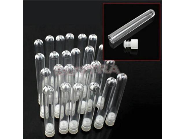 Click here for 10 Pcs Clear Plastic Test Tube With Cap 12x75mm U-... prices