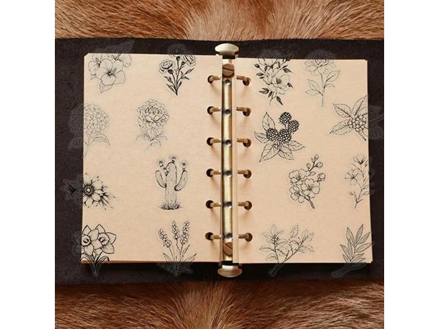 Click here for 50Pcs Vintage Flower PET Stickers Transparent Blac... prices