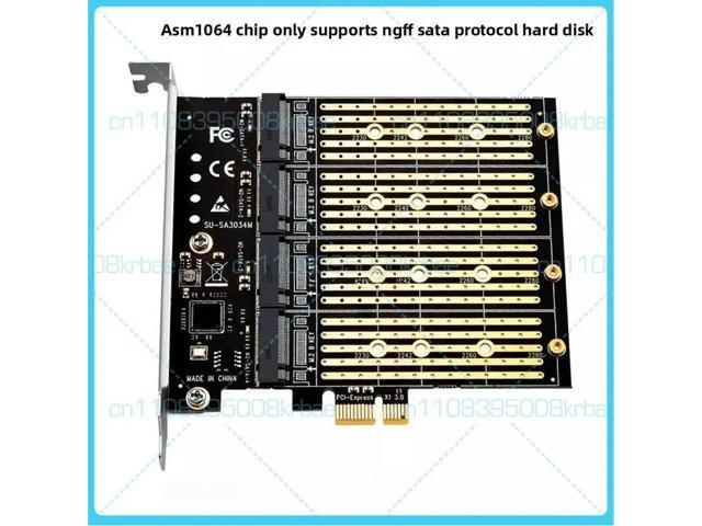 Click here for For PCI-E X1 to 4-Bay M.2 B Key SSD to PCI-E NGFF... prices