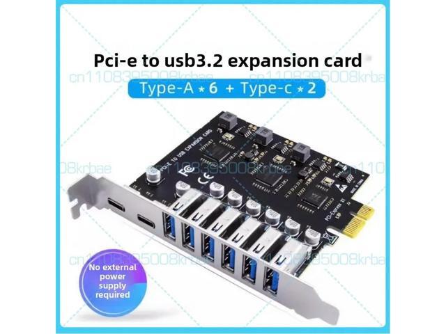 Click here for PCI-E to USB 3.2 8-Port Expansion Card Type C Fron... prices