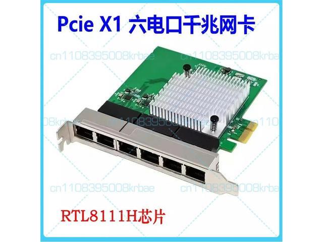 Click here for For PCIe x1 RTL8111H six-port/RJ45 Gigabit Etherne... prices