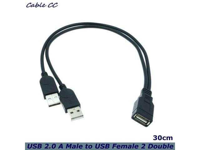 Click here for USB 2.0 A Male to USB Female 2 Double Dual Power S... prices