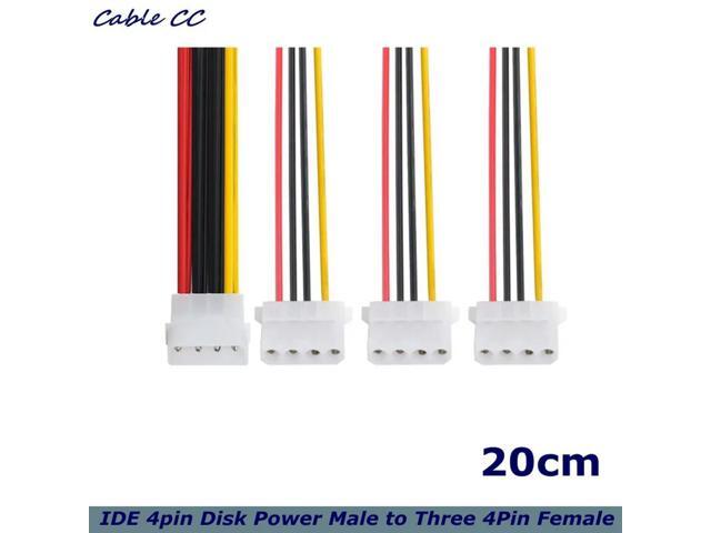 Click here for 4Pin Power Cable IDE 4pin Disk Power Male to Three... prices