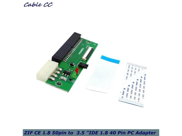 Click here for ZIF CE 1.8 Micro Frive 50-pin to 3.5 IDE 1.8 40-pi... prices