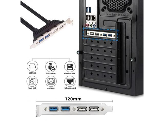 Click here for 0.5m USB2.0 & USB 3.0 Internal Four 4 Female Mount... prices