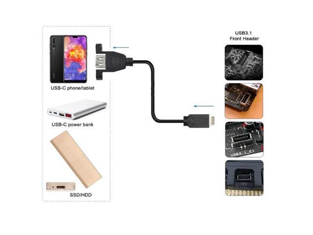 Click here for 50cm USB 3.0 Female Pair Type-e Computer Host Rear... prices