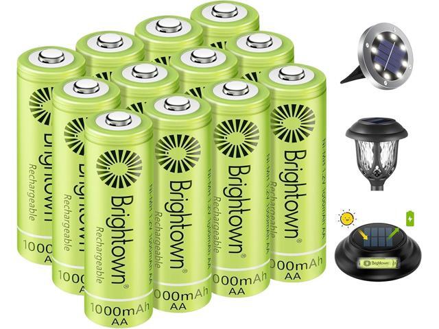 Click here for Brightown 12-Pack Rechargeable AA Batteries - 1000... prices
