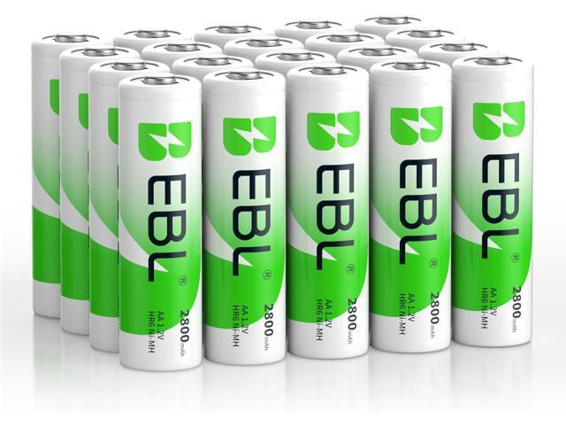 Click here for EBL 20-Counts AA Rechargeable Batteries 2 800mAh H... prices