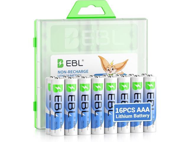 Click here for EBL Lithium Batteries AAA 16 Pack  1200mAh Non-Rec... prices