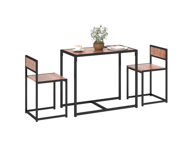 Click here for HOMCOM 3-Piece Industrial Dining Table Set for 2... prices