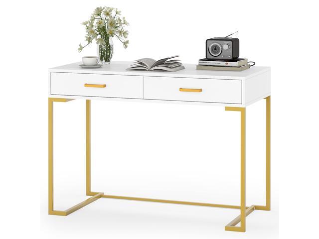 Click here for Tribesigns Computer Desk with 2 Drawers  White and... prices