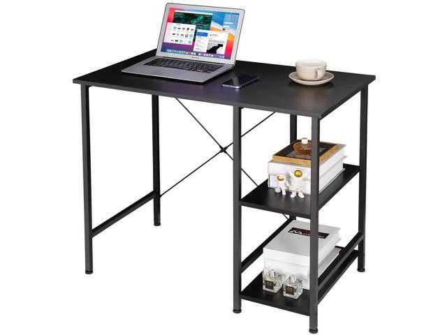 Click here for ZenStyle Small Computer Desk with Storage Shelves... prices