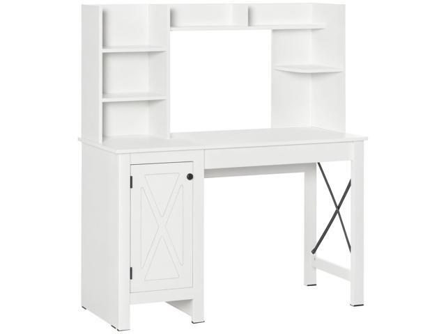 Click here for HOMCOM Farmhouse Computer Desk with Hutch and Cabi... prices