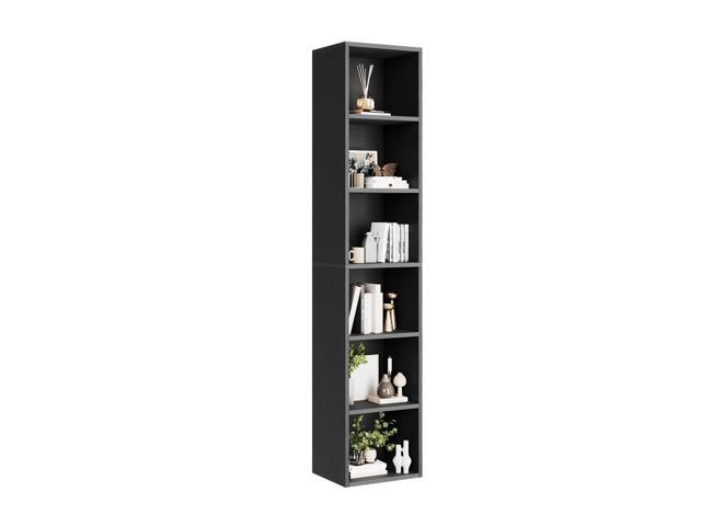 Click here for oneinmil 71.5 Tall Narrow Bookshelf  6-Tier Cube D... prices