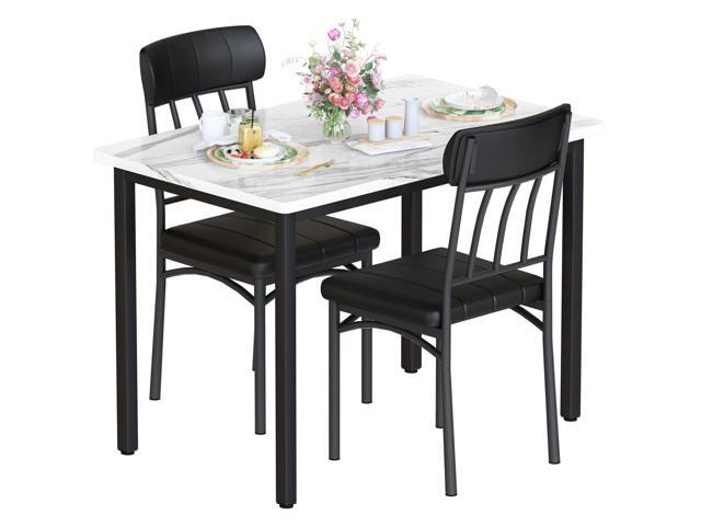 Click here for AWQM 3 Piece Dining Table Set for 2  Small Industr... prices
