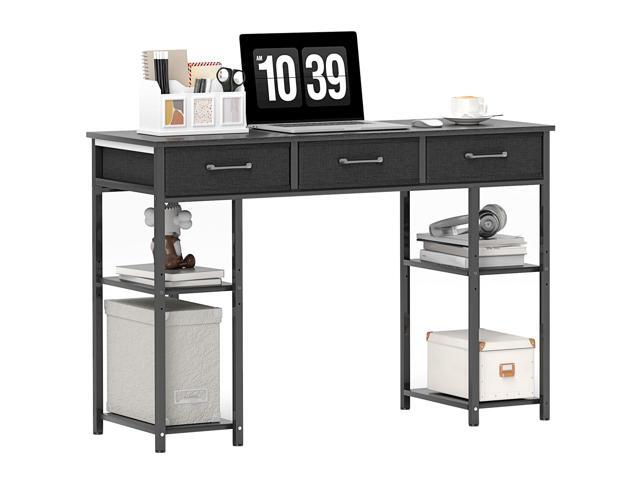 Click here for HOMCOM 47 Computer Desk with 3 Fabric Drawers  Hom... prices