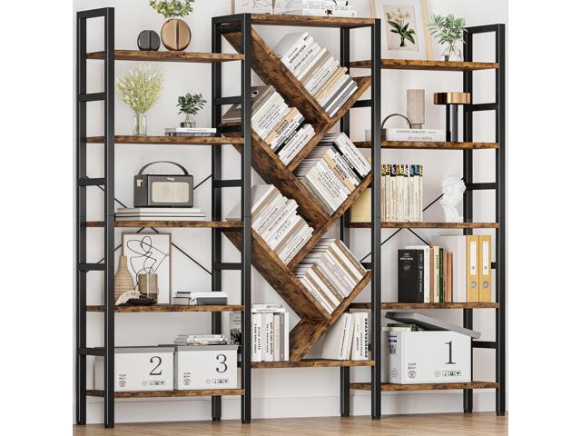 Click here for 70x70 Triple 5 Tier Book Shelf  Large Wooden Bookc... prices