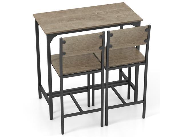 Click here for Giantex 3-Piece Bar Table and Chair Set with 2 Cou... prices