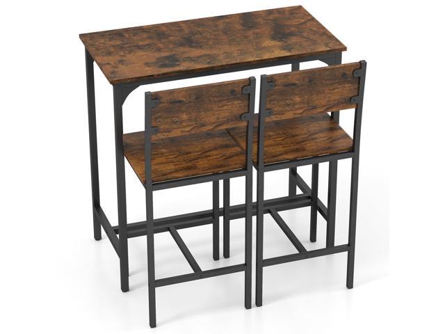 Click here for Giantex 3-Piece Bar Table and Chair Set with 2 Cou... prices