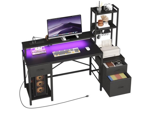 Click here for 55 Gaming Desk with Power Outlet & LED Light  Comp... prices