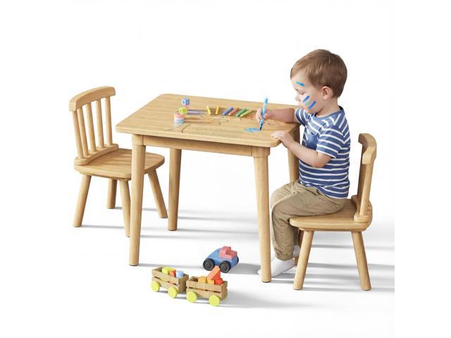 Click here for Brelley Solid Wood Kids Table and 2 Chairs Set  To... prices