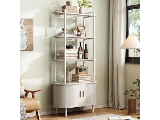 Click here for ONBRILL 71 Tall Bookshelf  4-Tier Book Shelf with... prices