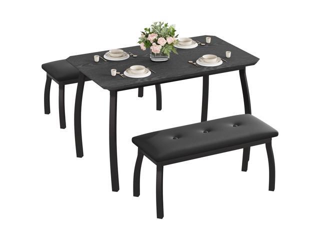 Click here for CABIHOME Dining Table Set for 4  Rectangular Wood... prices