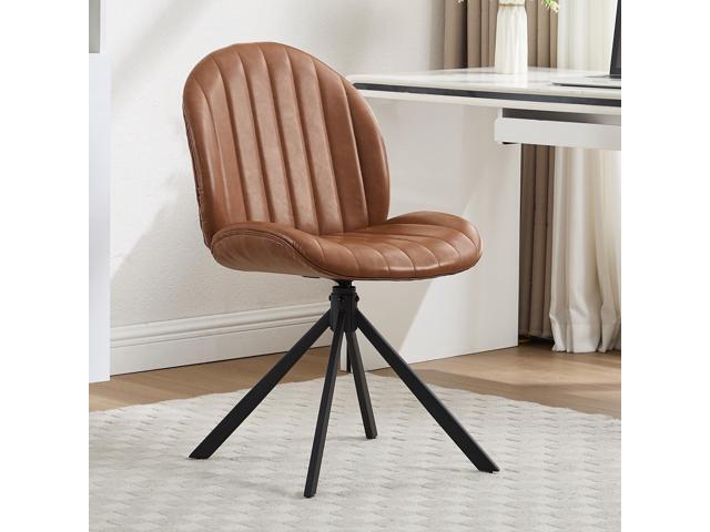 Click here for 19 Faux Leather Swivel Office Chair No Wheels  Arm... prices