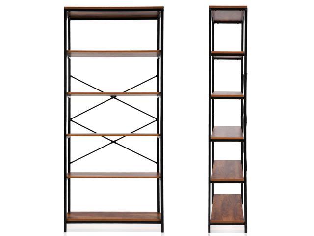 Click here for Modrine 5 Shelf Bookcase  Tall Bookshelf Industria... prices