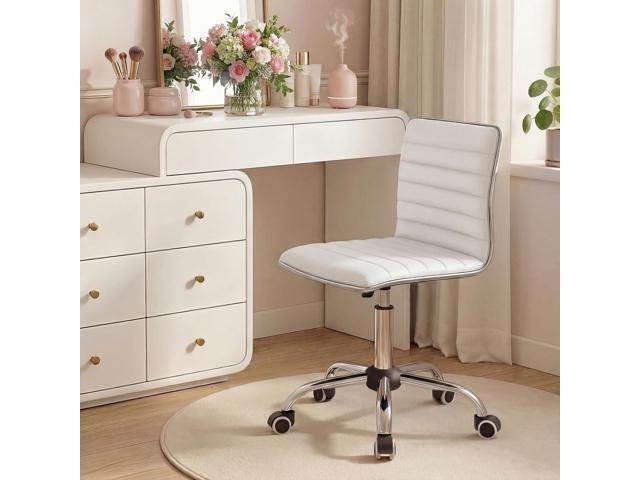 Click here for Homall Modern Adjustable Low Back Armless Ribbed T... prices