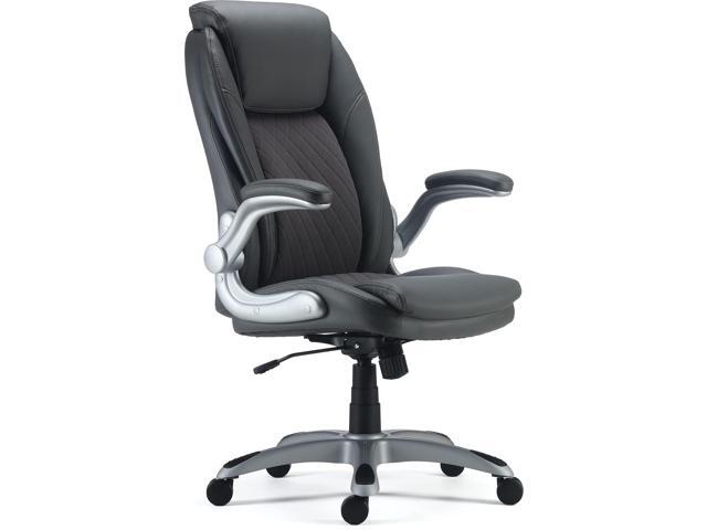 Click here for Staples Sorina Bonded Leather Chair  Grey prices