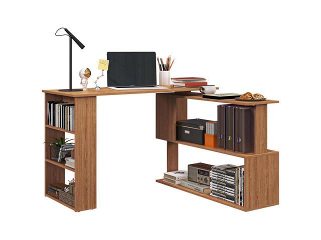 Click here for HOMCOM L Shaped Desk  Corner Computer Desk  360 De... prices