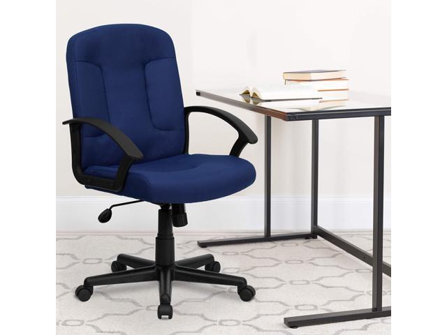 Click here for EMMA + OLIVER Mid-Back Navy Fabric Executive Swive... prices