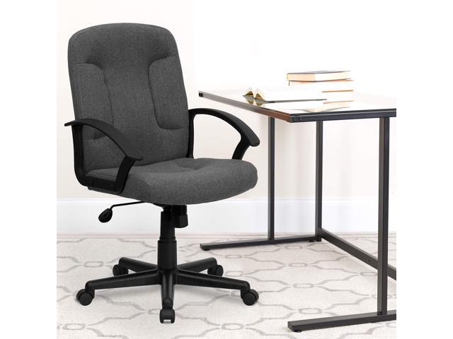 Click here for EMMA + OLIVER Mid-Back Gray Fabric Executive Swive... prices